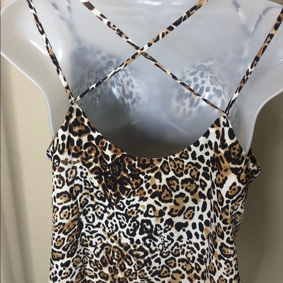 Tops | Leopard Print Tank Shirt | Poshmark